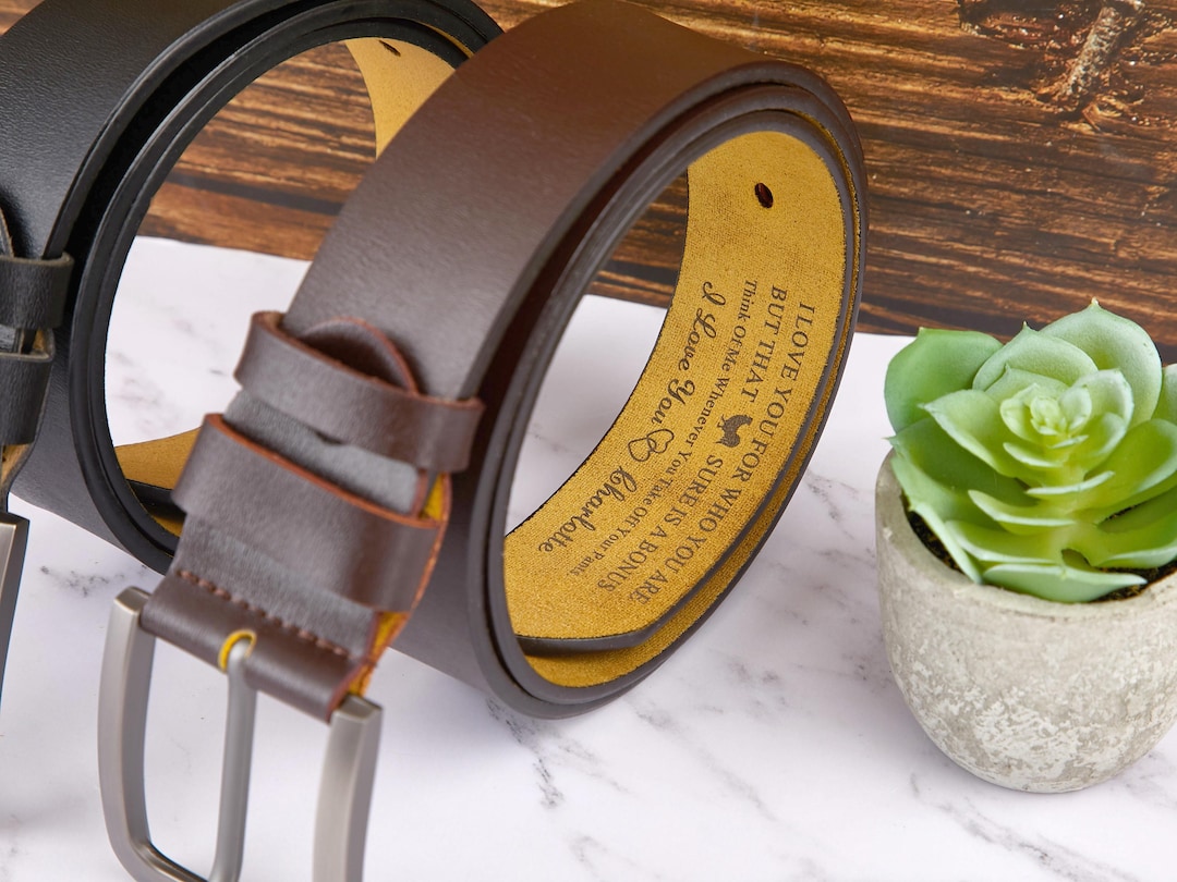 Personalized Belts,belts for Men, Funny Gifts for Him, Anniversary ...