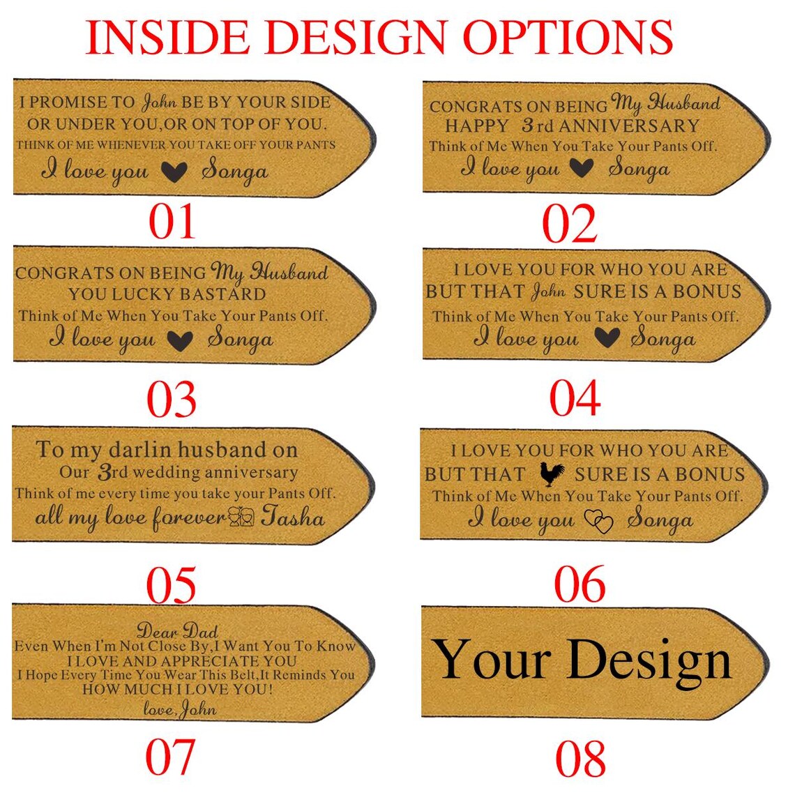 Custom Dad Belts,personalized Belts,fathers Day Gifts for Boyfriend ...