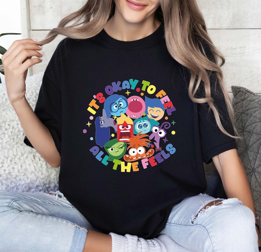 Disney Inside Out It's Okay to Feel All the Feels Shirt, Comfort Colors ...