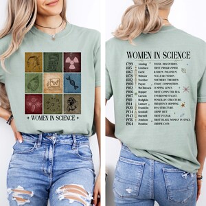 Retro Woman in Science Shirt, Comfort Colors® Science Teacher Shirt ...