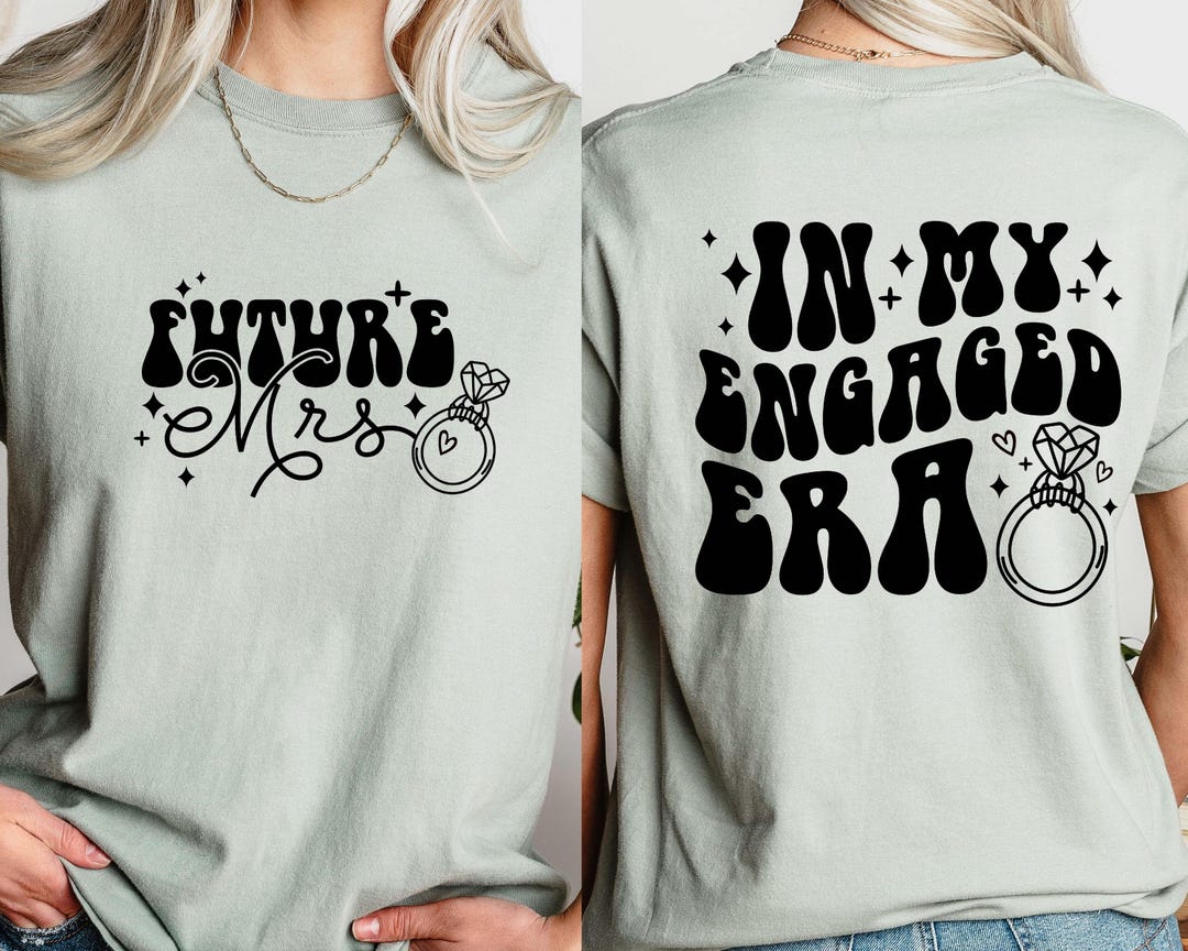 In My Engaged Era Shirt, Engaged Shirt, Trendy Comfort Colors Pocket ...