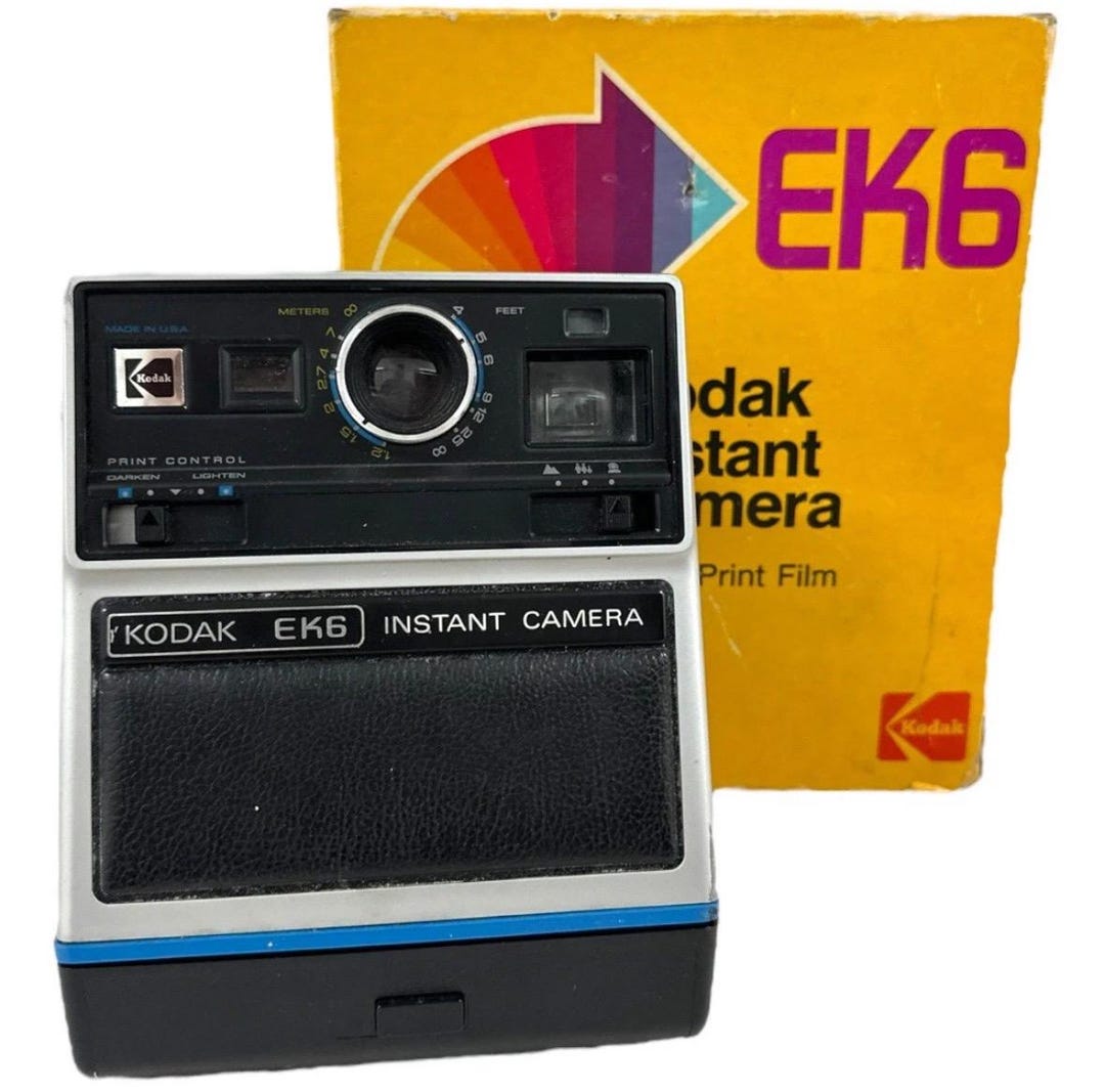 Vintage 1976 Kodak EK6 Instant Film Camera - Retro Collectible USA - Etsy