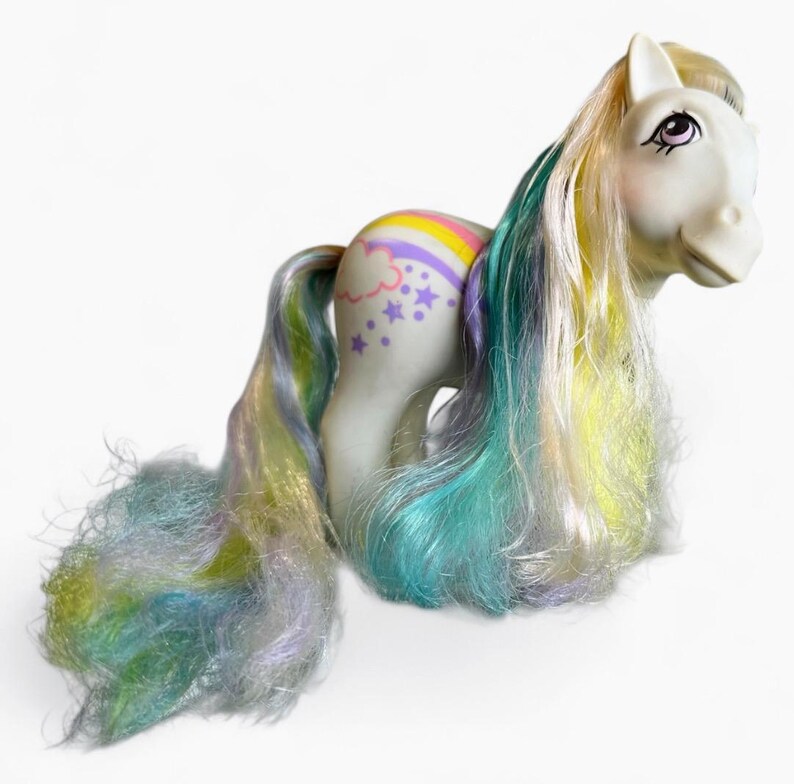 Vintage My Little Pony G1 Raincurl Rainbow Curl Pony 1986 Hasbro ...