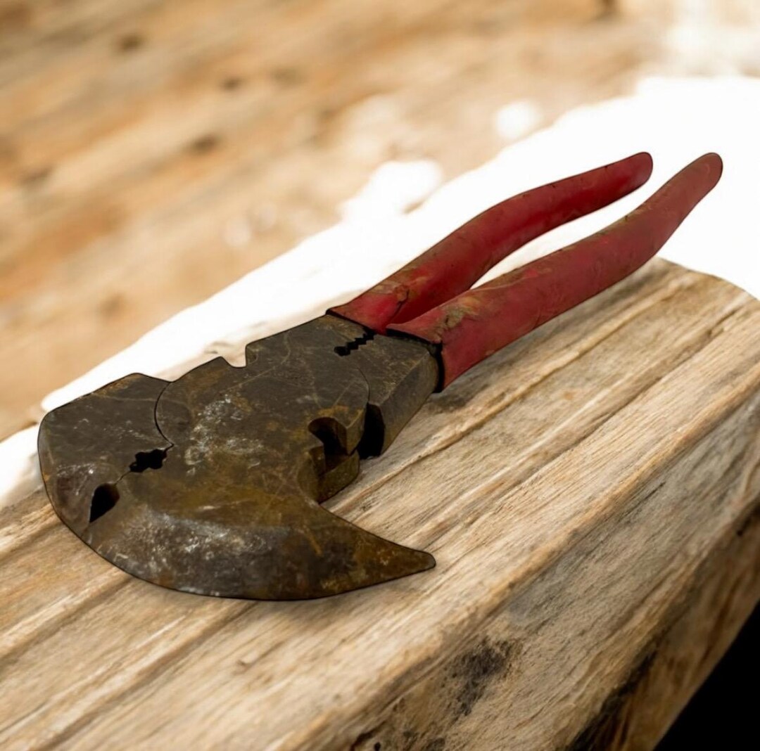 Vintage Heavy-duty Wire Cutter / Lineman Fence Pliers Red Handles USA ...