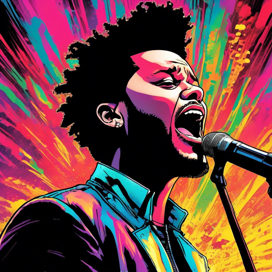 The Weeknd Digital Portraits - Etsy