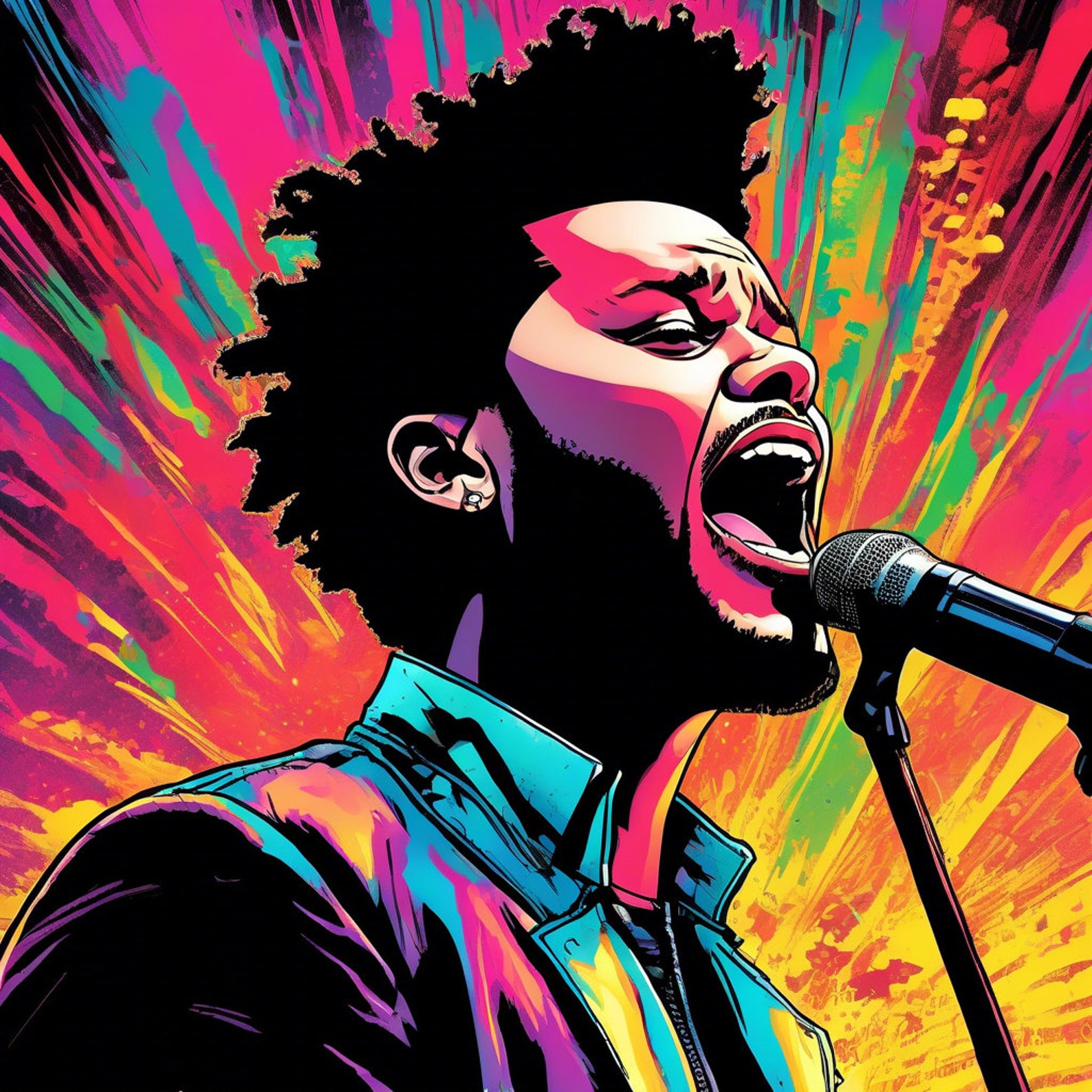 The Weeknd Digital Portraits - Etsy