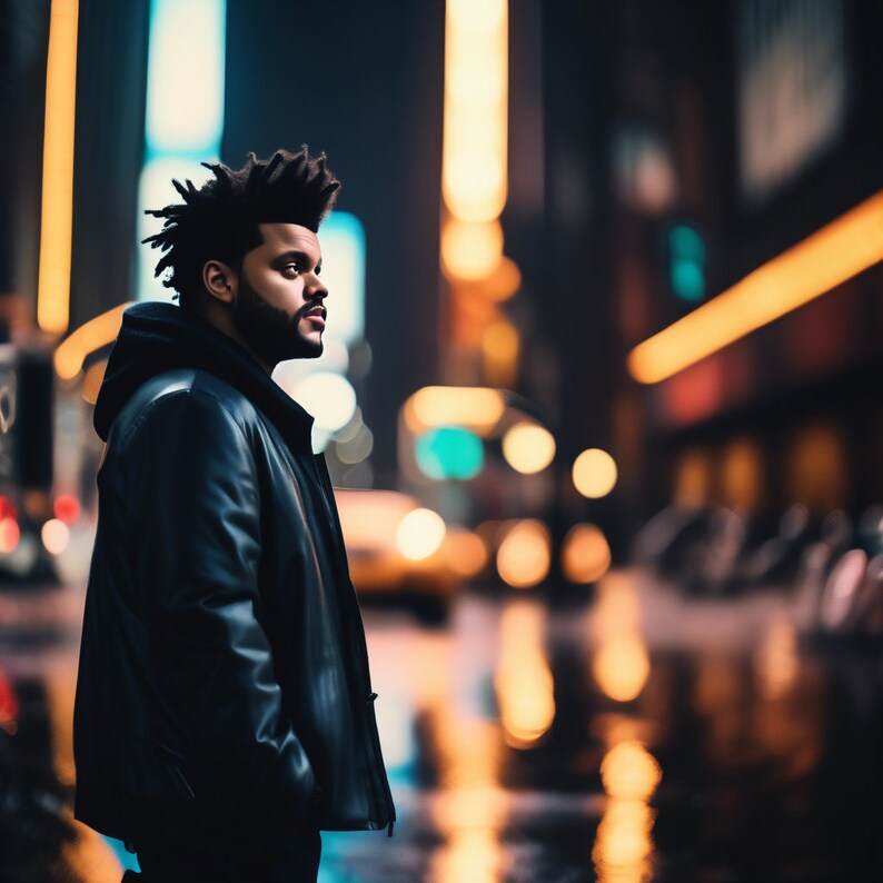 The Weeknd Digital Portraits - Etsy