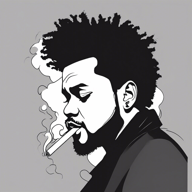 The Weeknd Digital Portraits - Etsy
