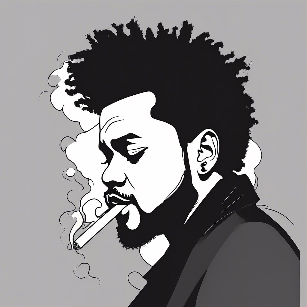 The Weeknd Digital Portraits - Etsy