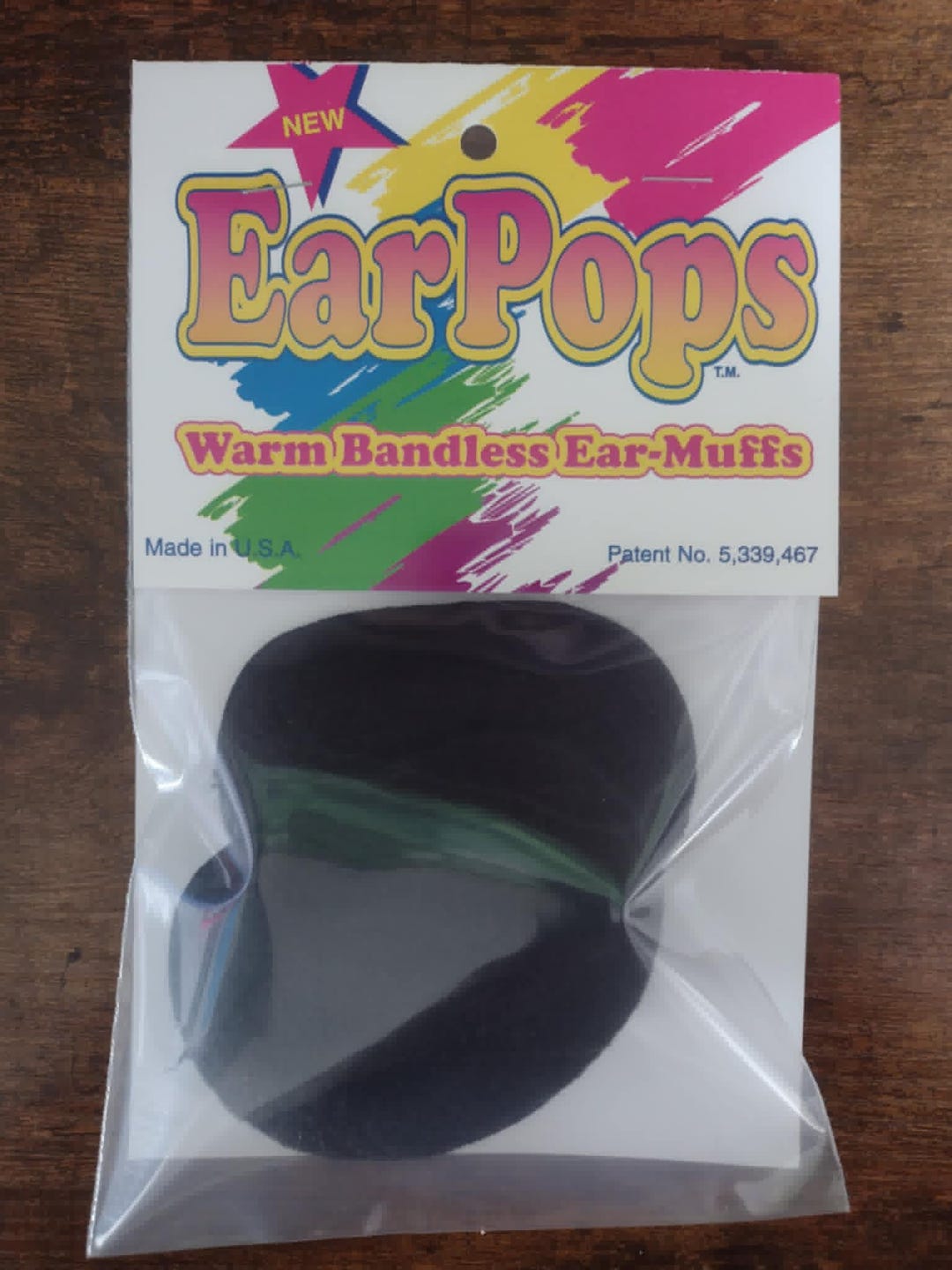 Ear Pops Warm Bandless Ear Muffs BLACK Size LARGE - Etsy