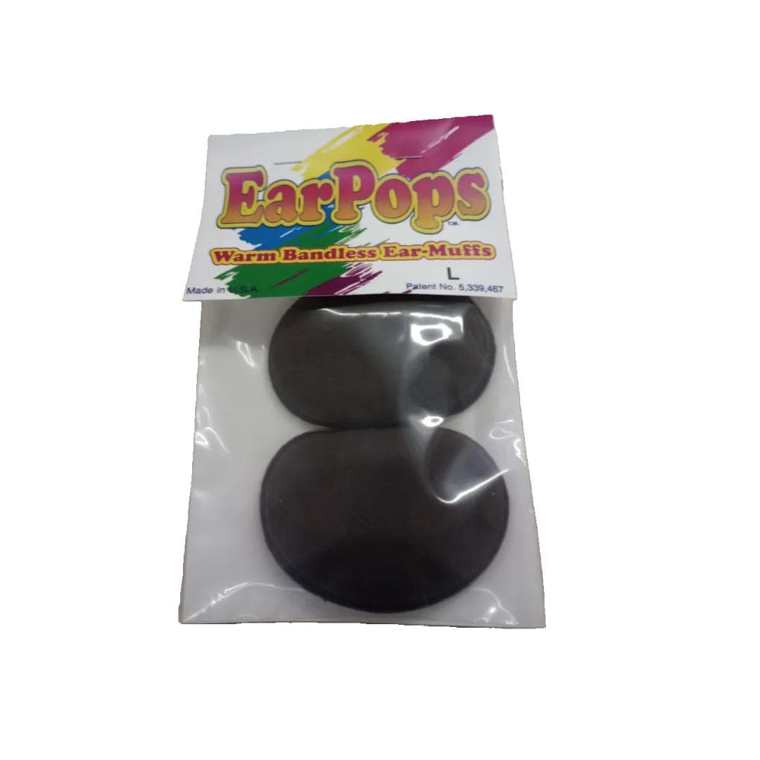 Earpops Bandless Ear Muffs: Brown Microfiber Fleece, Small - Etsy