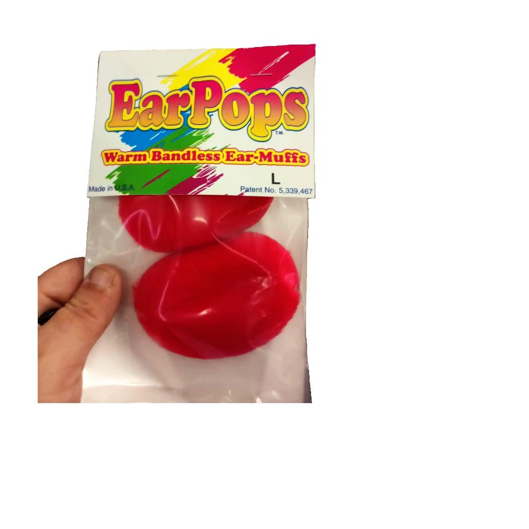 Ear Pops Warm Bandless Ear Muffs Stocking Stuffer Gift Idea! Red Size ...