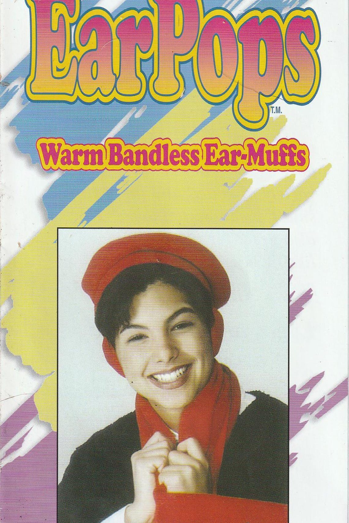 Ear Pops Bandless Ear Muffs! Dark Blue / Almost Black Faux Fur Size ...