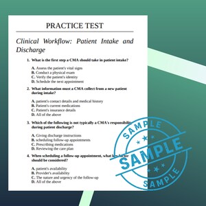 Medical Assistant Preparation, Nursing School Notes, CMA/RMA Exam ...