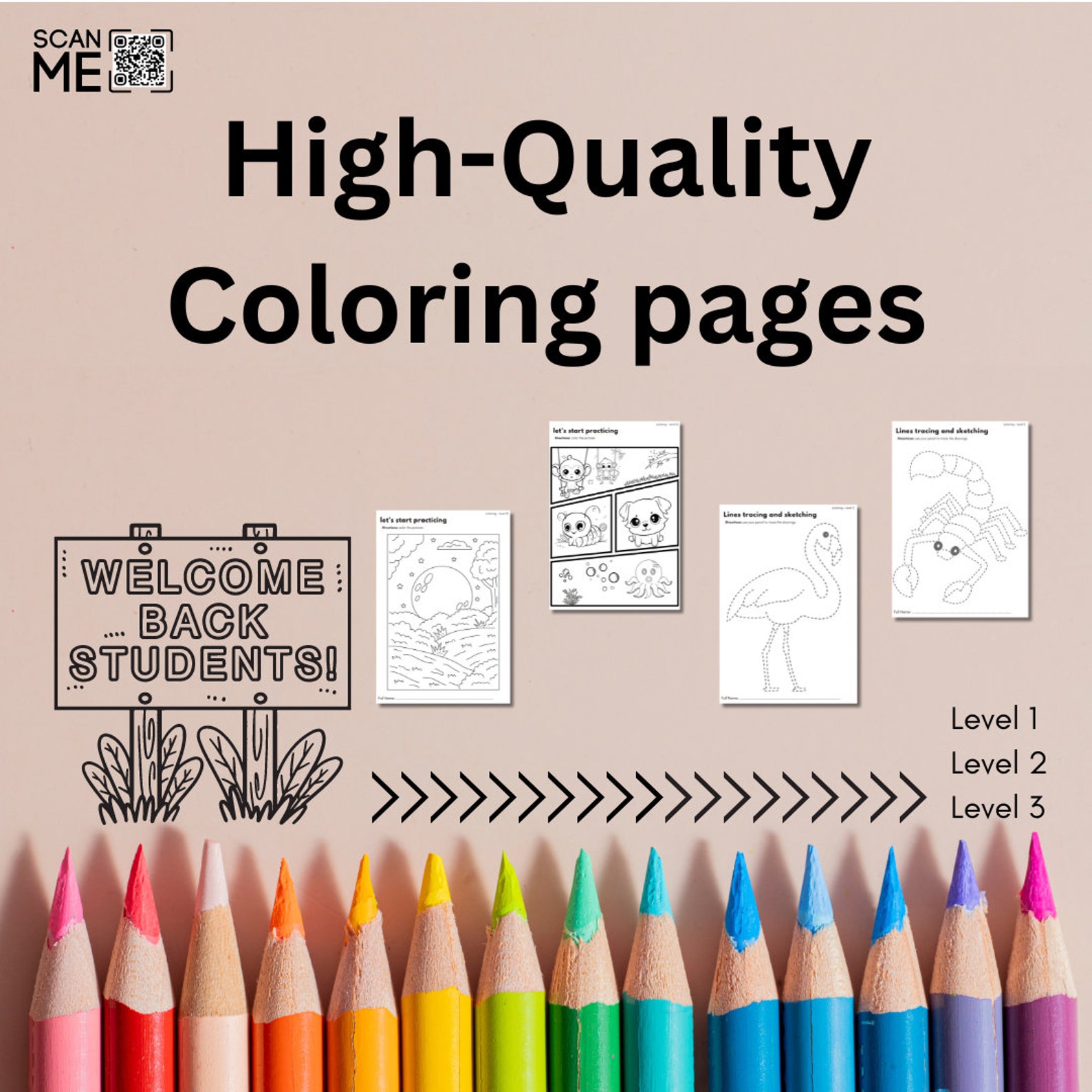 100 Coloring and Tracing Pages Bundle | Kindergarten Workbook ...