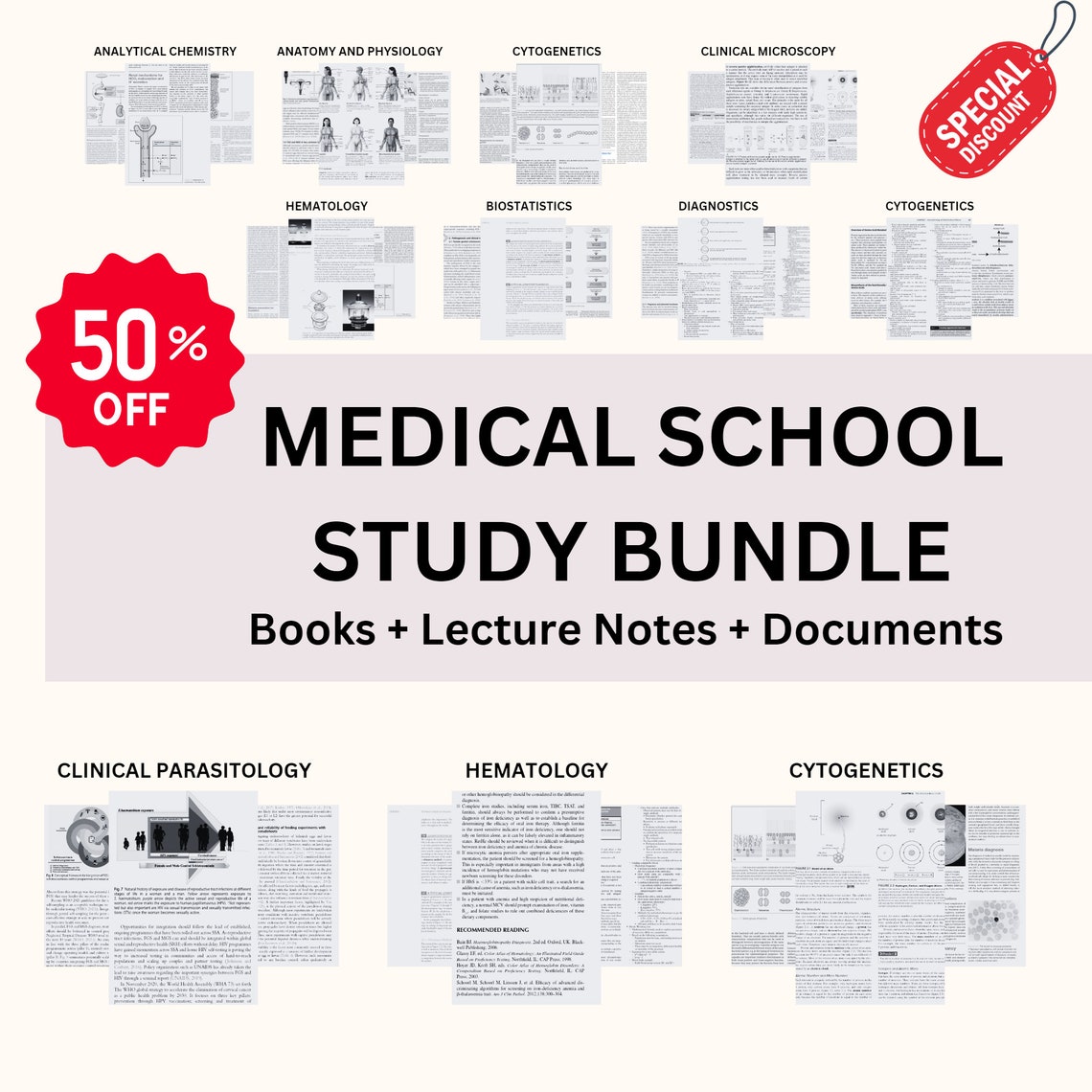 Medical School Study Bundle Clinical Parasitology Hematology ...