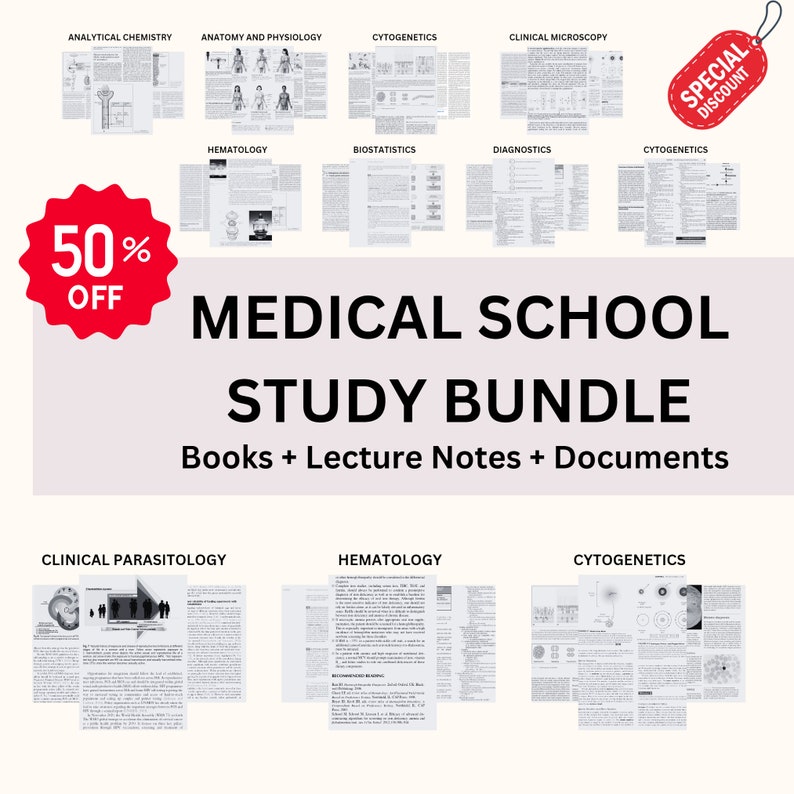Medical School Study Bundle Clinical Parasitology Hematology ...