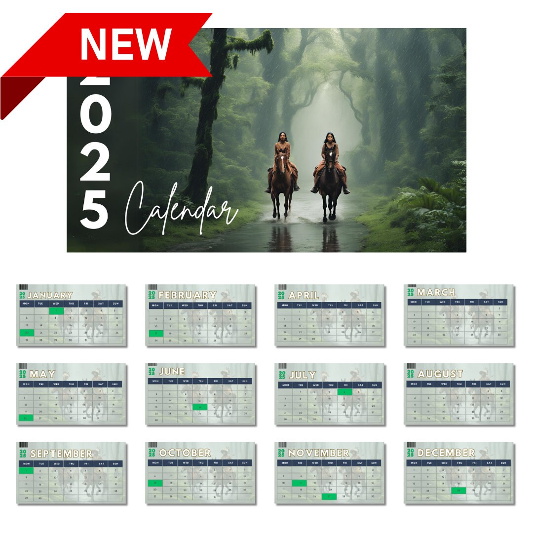 Native American Calendar Style With Holidays and Note Pages - Etsy