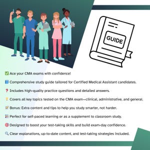 Medical Assistant Preparation, Nursing School Notes, CMA/RMA Exam ...