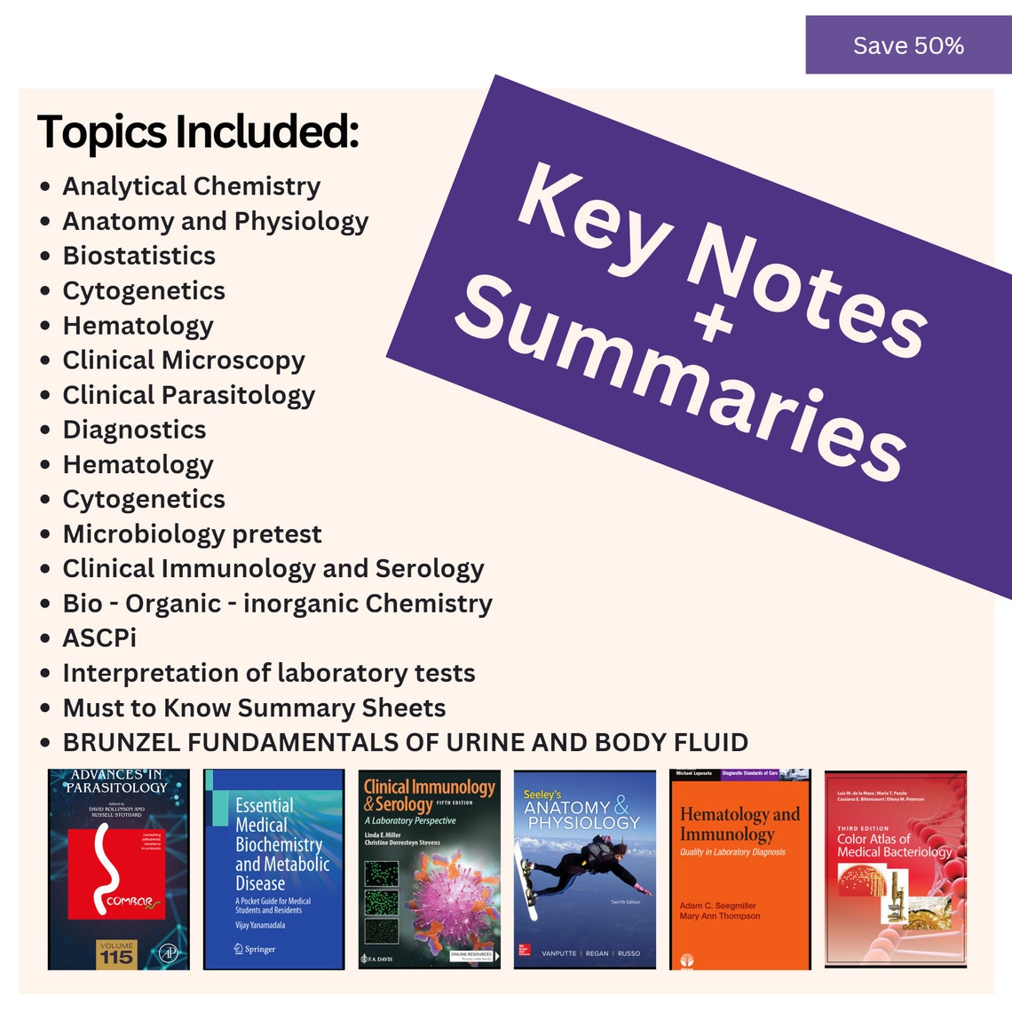 Medical School Study Bundle Clinical Parasitology Hematology ...