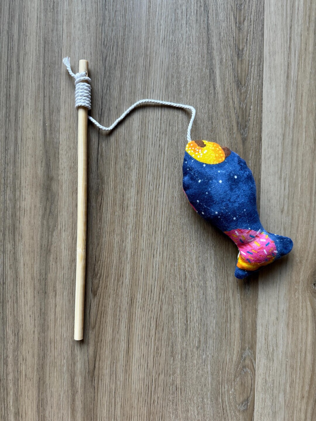 Space Donut Fish | Cat Wand Toy With Organic Catnip - Etsy