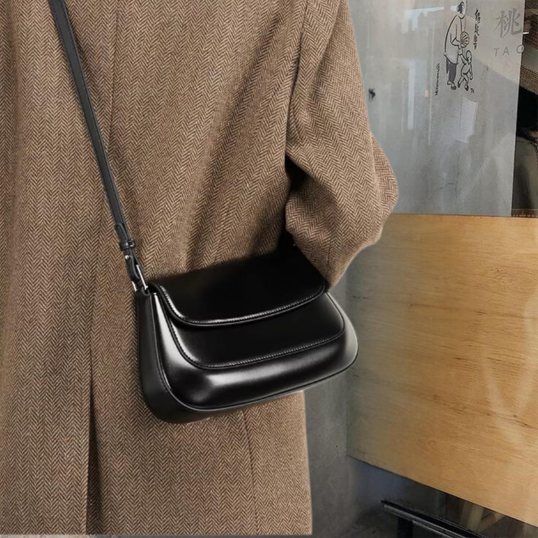 Underarm Cowhide Genuine Leather Bags Women Vintage Shoulder Bag Luxury ...