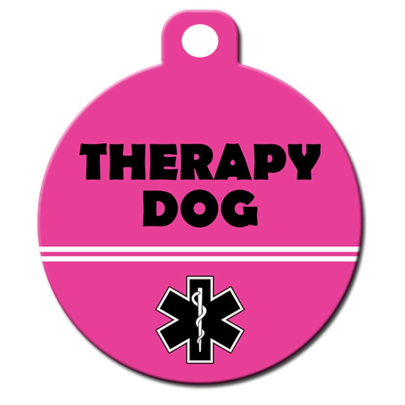 Therapy Dog Tag - Etsy