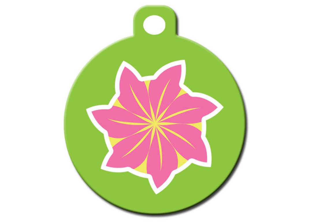 Cute Custom Pet ID Tag - Lily - on the Front, Your Contact Info on the ...