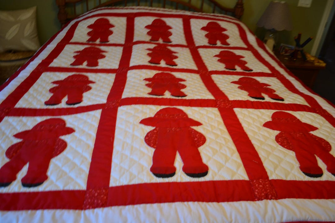 Handmade and Hand Quilted Dutch Boy Quilt 69" by 86" - Etsy