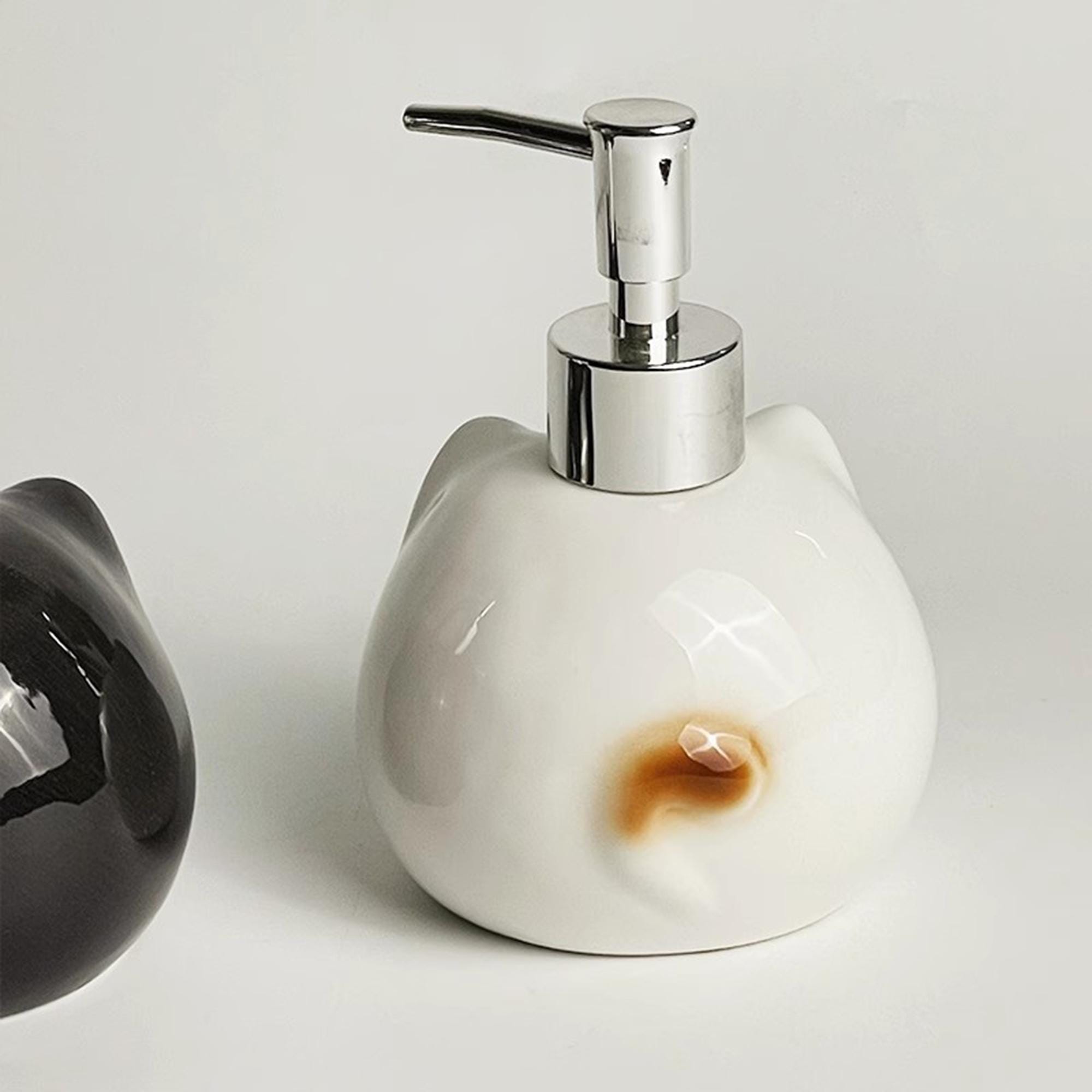 Siamese Cat Ceramic Lotion Dispenser Bottle, Bathroom Decor - Etsy