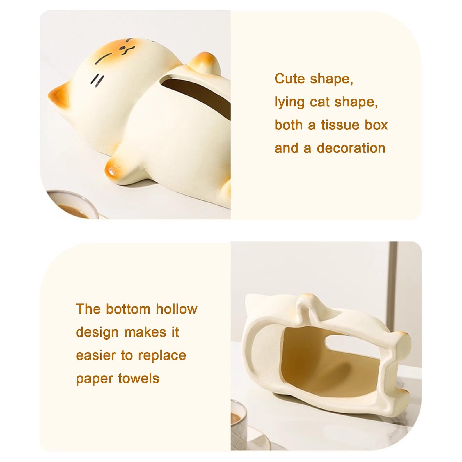 Ceramic Siamese Cat Tissue Box, Home Decor - Etsy