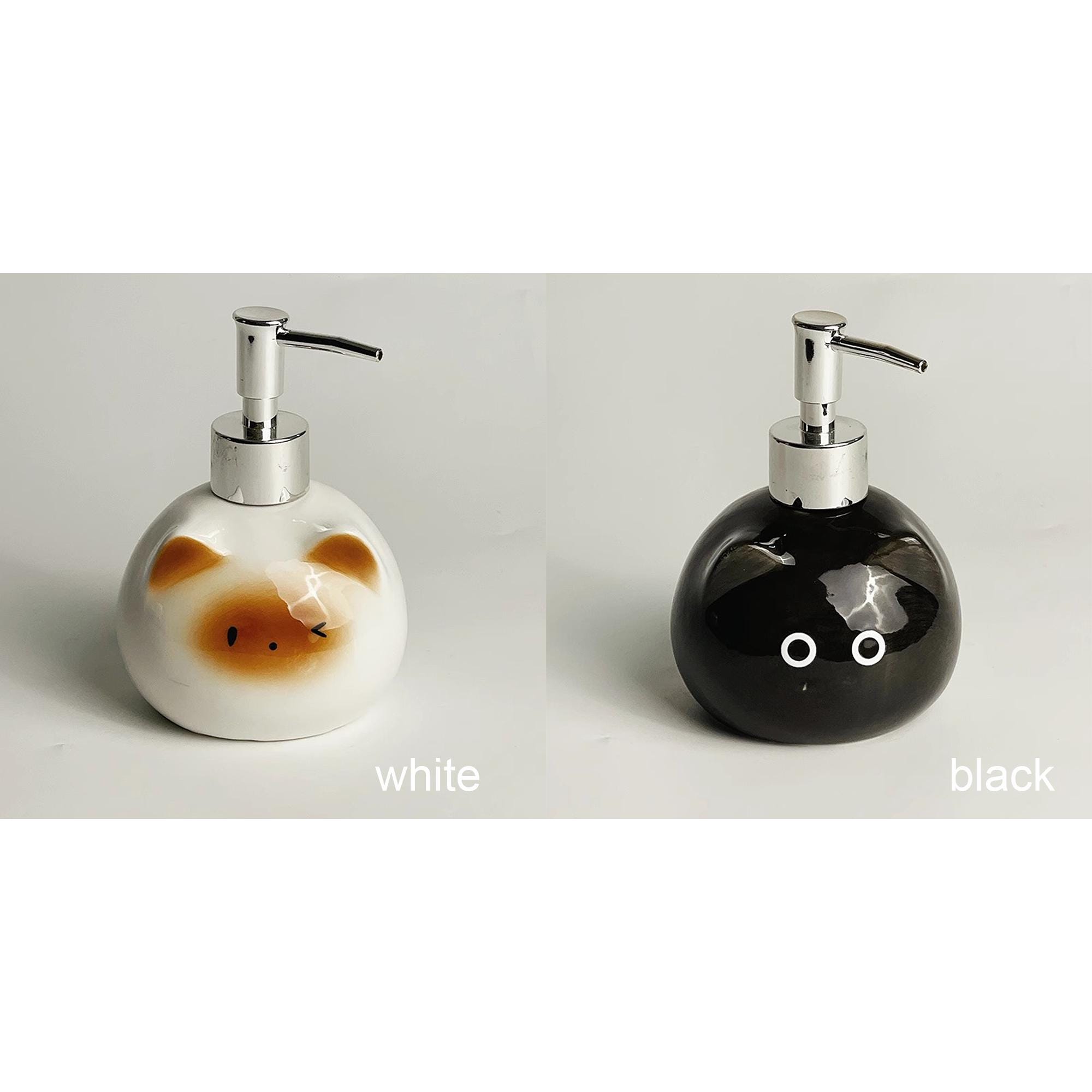 Siamese Cat Ceramic Lotion Dispenser Bottle, Bathroom Decor - Etsy