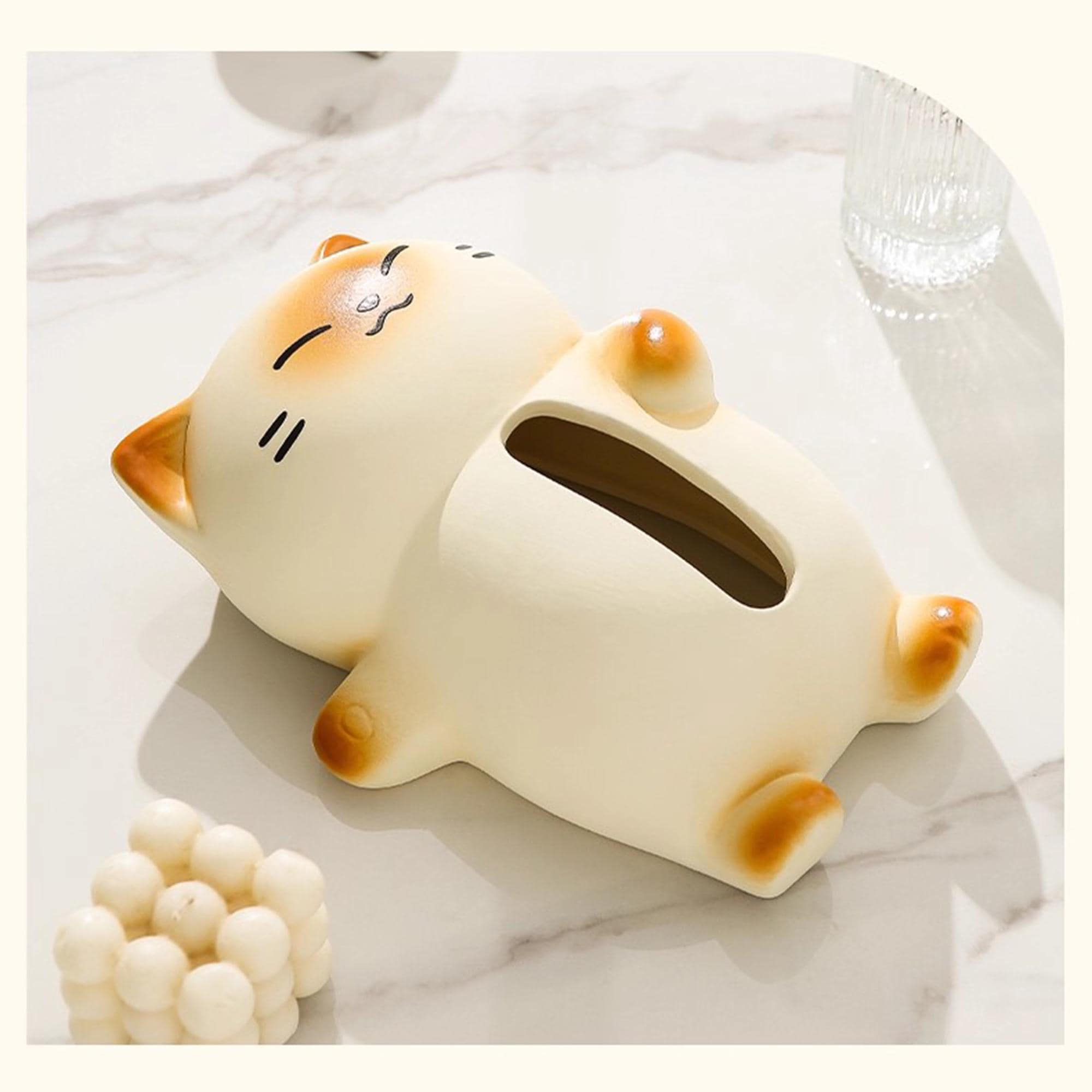 Ceramic Siamese Cat Tissue Box, Home Decor - Etsy
