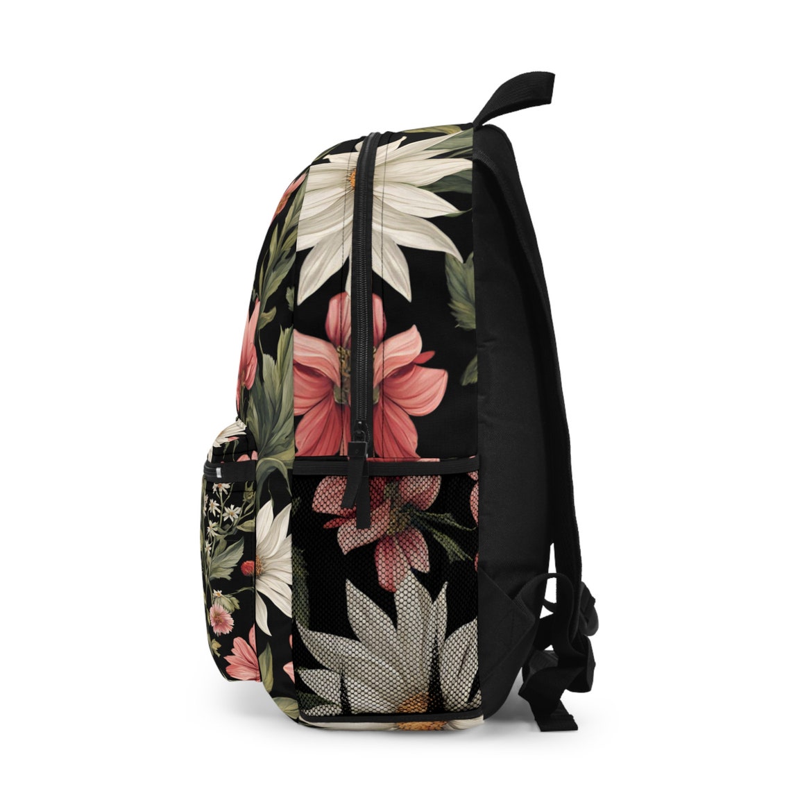 Botanical Backpack, Wildflower Pattern Rucksack, Floral Print Bag ...