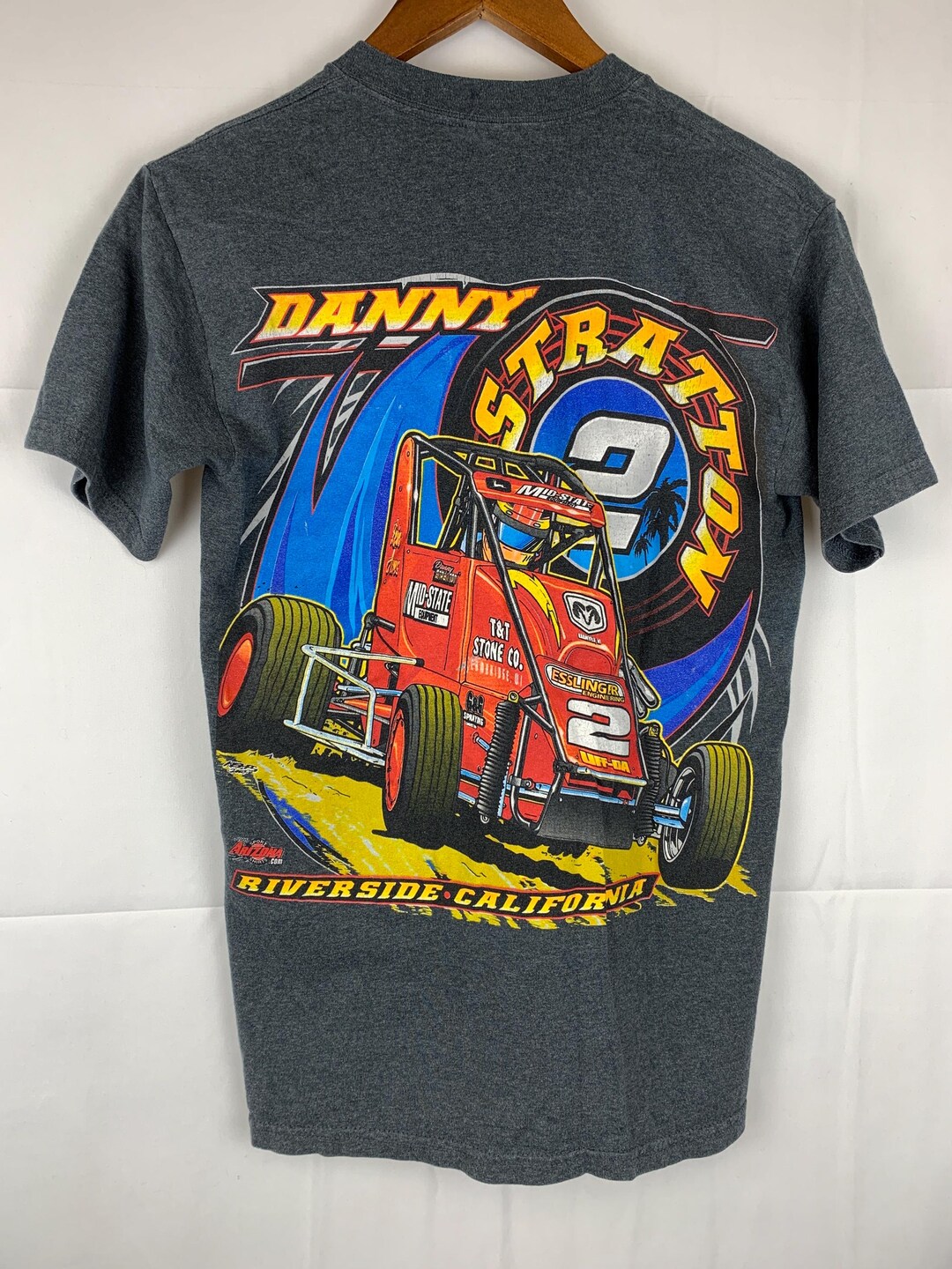 Danny Stratton Nr. 2 Riverside CA Racing Tee, Size Small - Etsy
