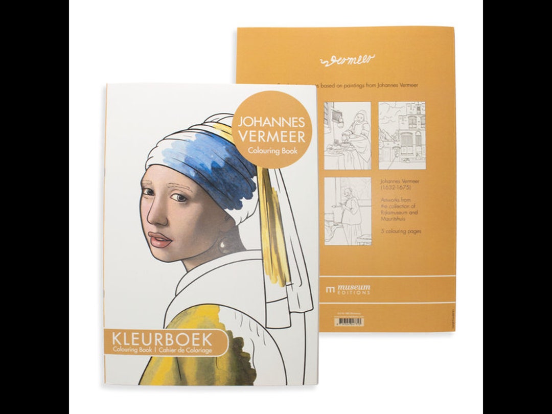 Coloring Book, Johannes Vermeer - Etsy