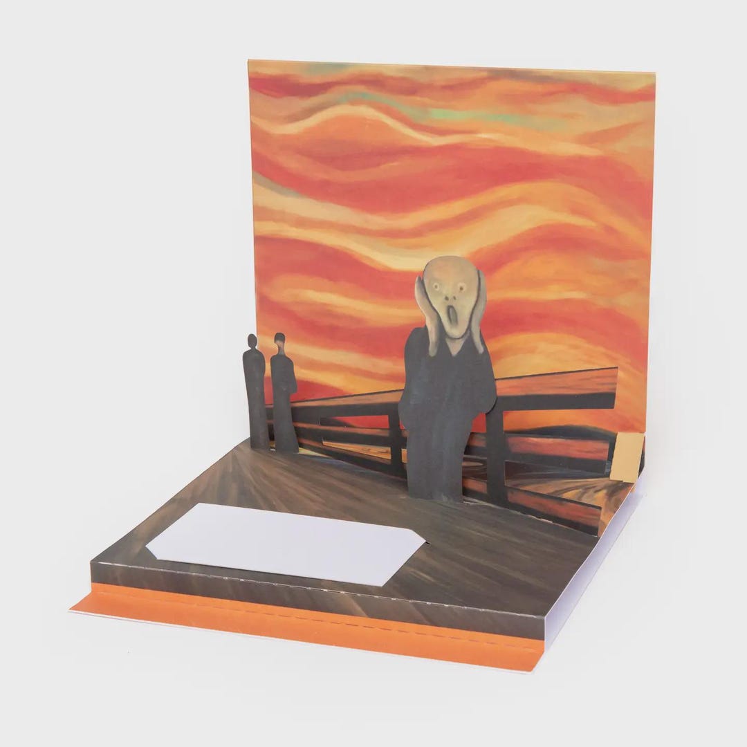 Fold-out Card "the Scream" by Edvard Munch - Etsy