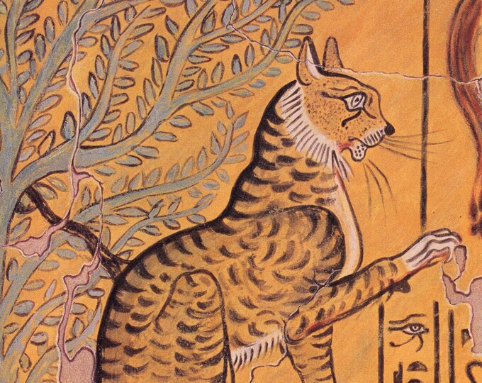 Egyptian God Ra as a Cat Art Print for Wall Decor & Gallery Walls ...