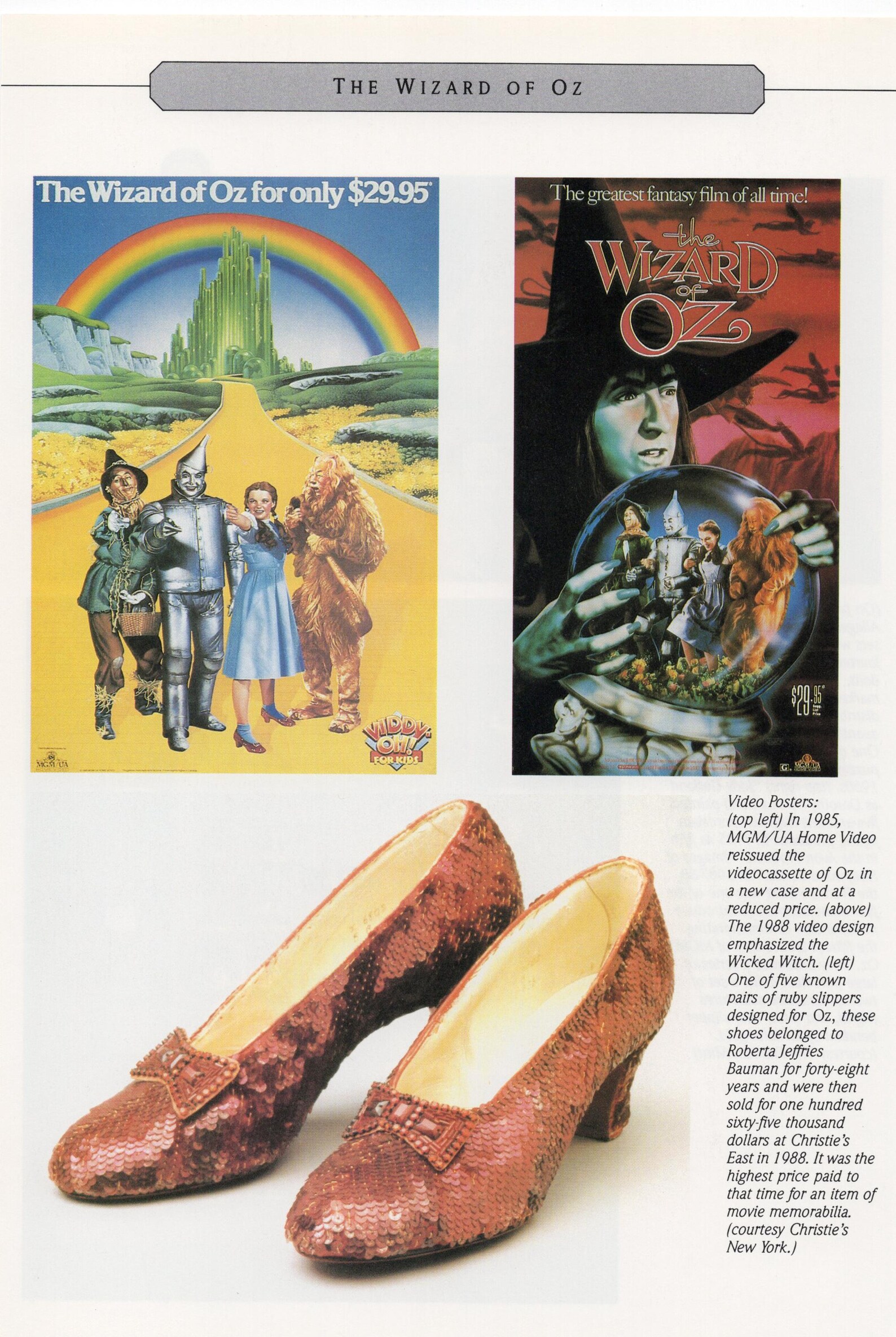 The Wizard of Oz video Release VHS Posters Art Print for Wall Decor ...