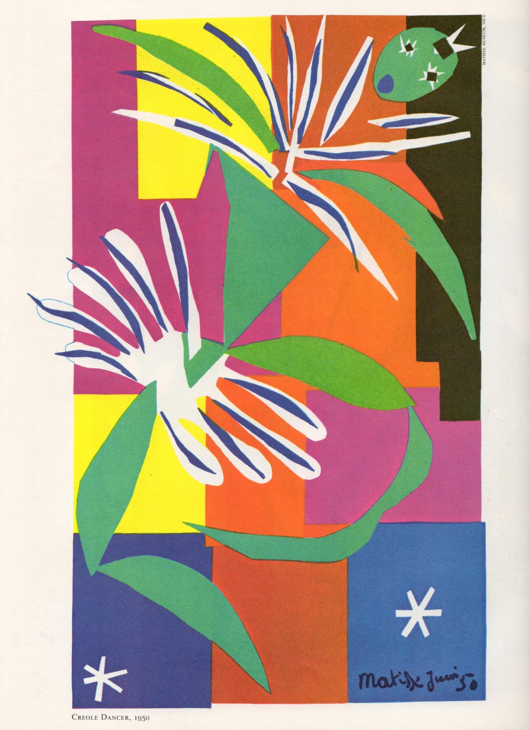 Creole Dancer (1950) - Henri Matisse - Vintage 1970s Horizon Bookpage ...