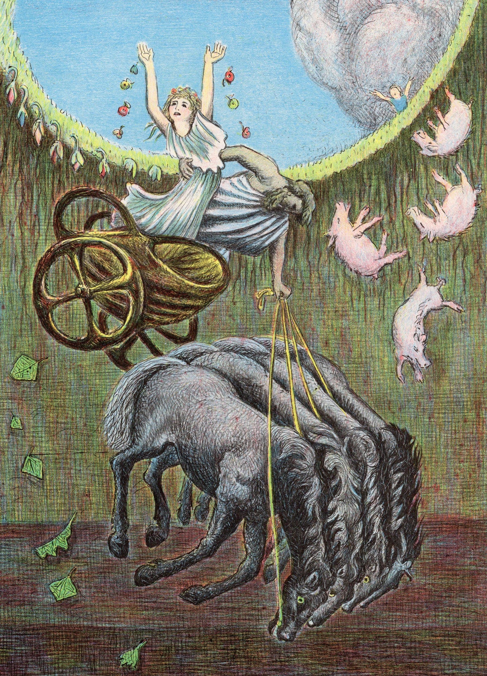 Hades & Persephone Abduction, Underworld, and Demeter- Greek Myth Art ...