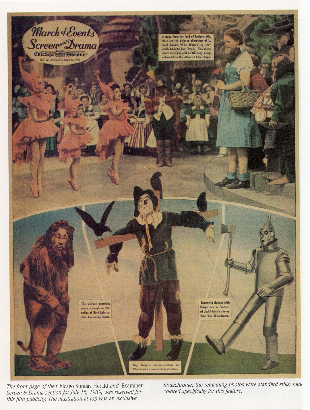 The Wizard of Oz Advertisement Art Print for Wall Decor Vintage 1980s ...