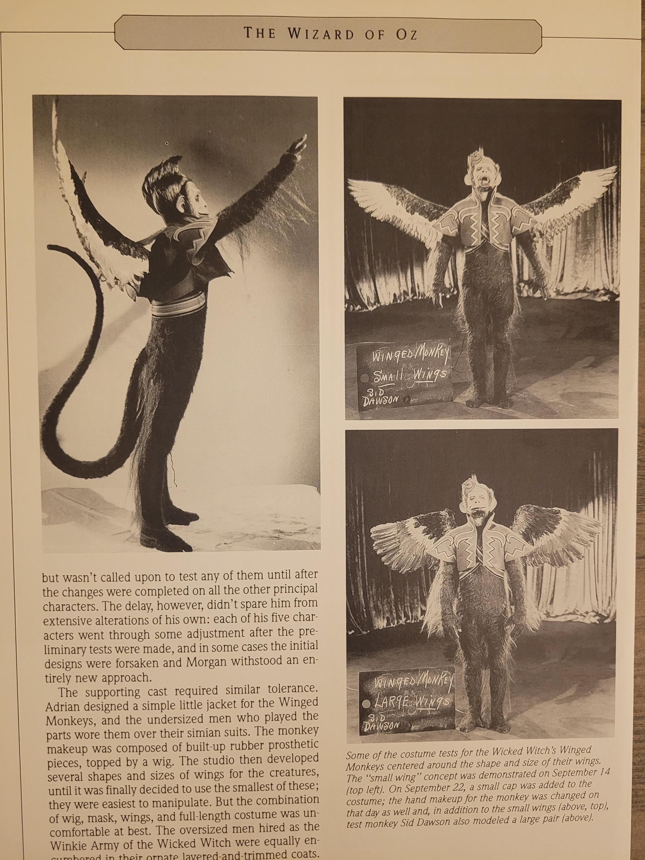 The Wizard of Oz Flying Monkeys & Munchkins Wardrobe and Makeup Photos ...