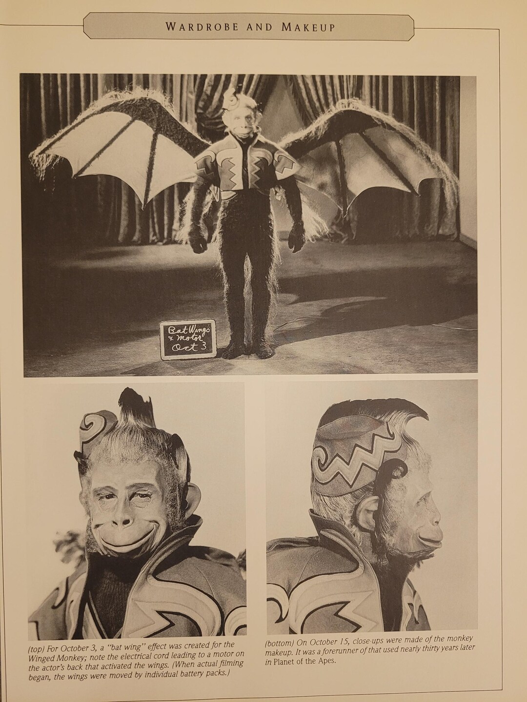 The Wizard of Oz Flying Monkeys & Munchkins Wardrobe and Makeup Photos ...