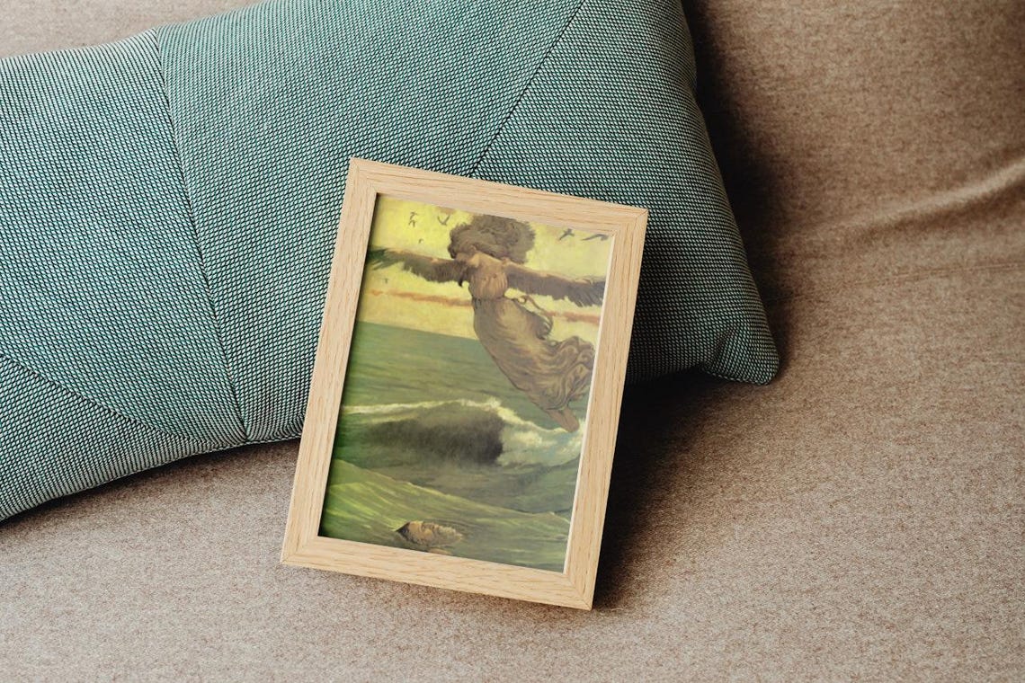 Lost at Sea - Ceyx & Alcyone - Greek Myth Art Print for Wall Decor ...