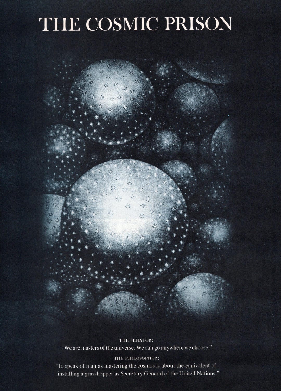 The Cosmic Prison - Vintage 1970s Horizon Bookpage Art Print for Wall Decor - Etsy