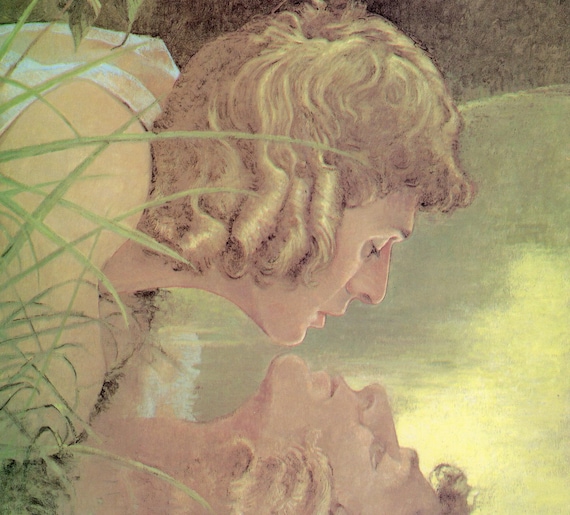 Greek Mythology Paintings Narcissus