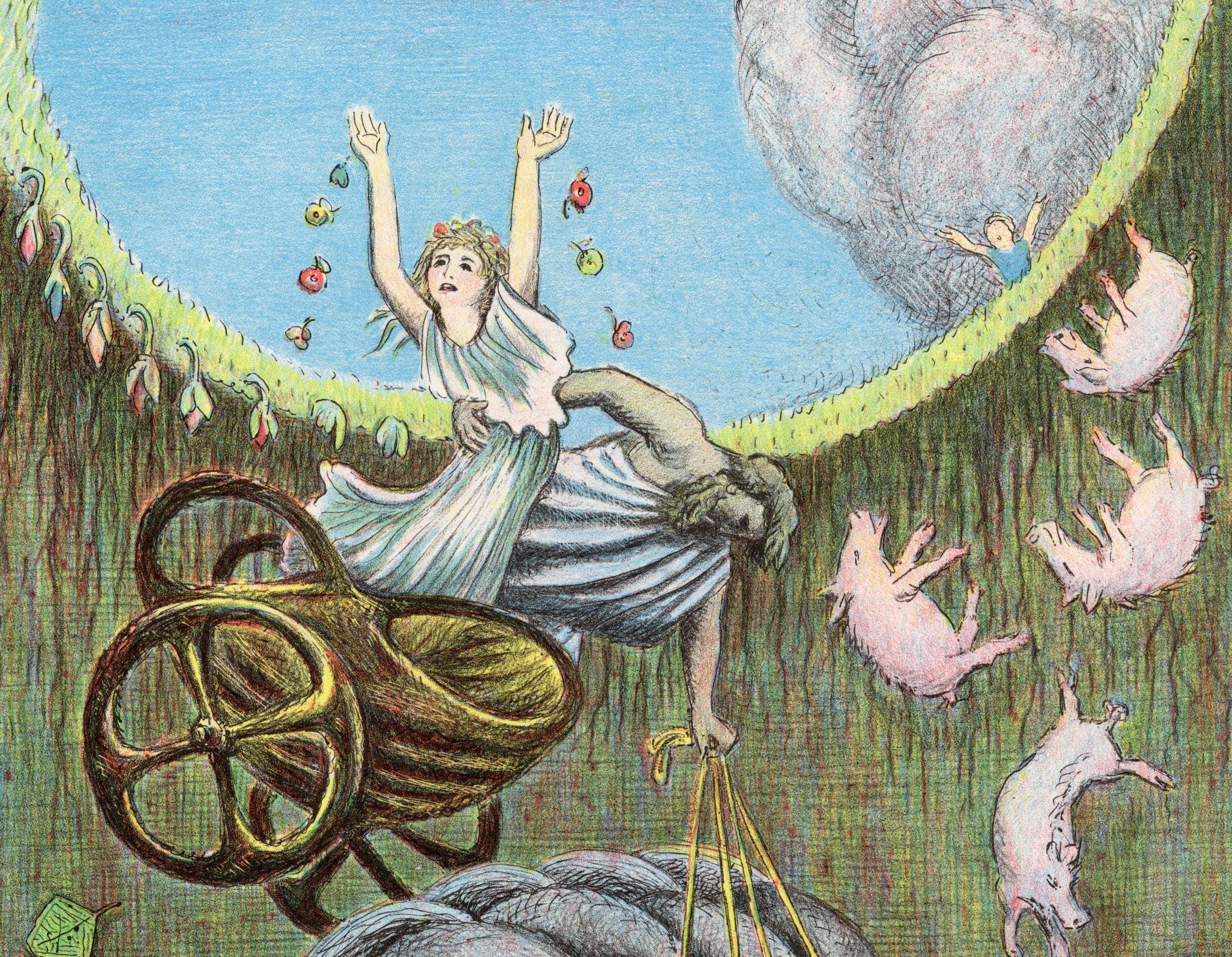 Hades & Persephone Abduction, Underworld, and Demeter- Greek Myth Art ...