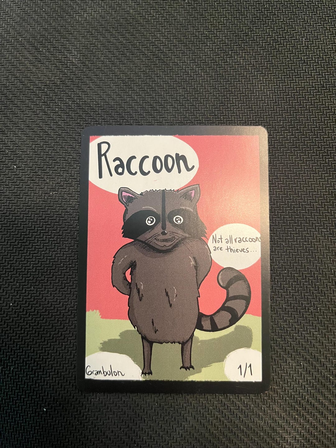 MTG Raccoon Token Suspicious Raccoon - Etsy