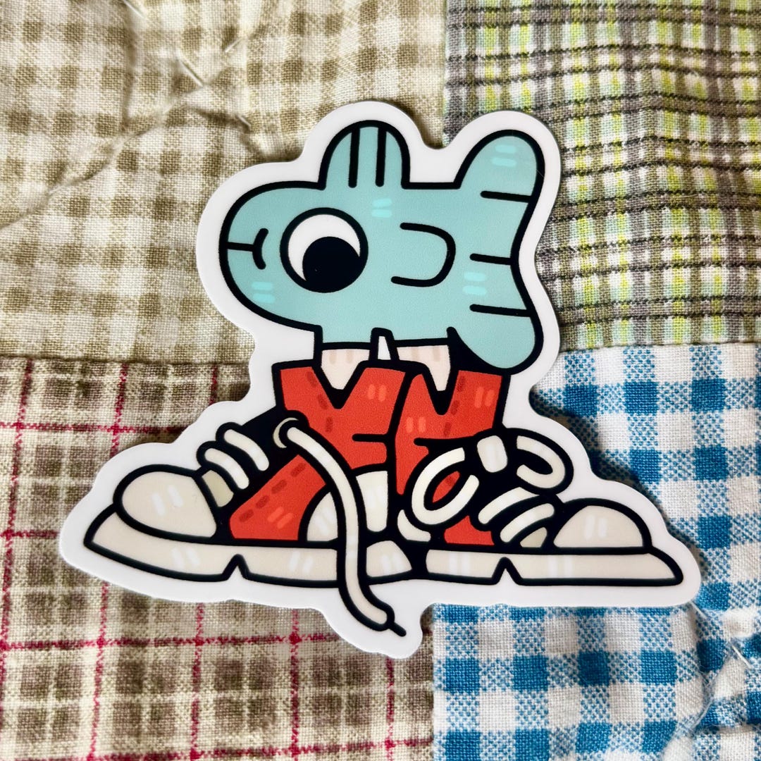 Fish in Shoes Sticker - Etsy